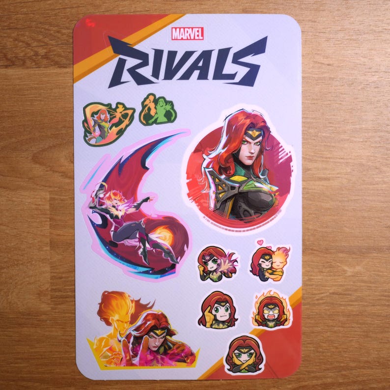 Marvel Rivals Phoenix (jean Grey) X-men Sticker Sheet - Etsy