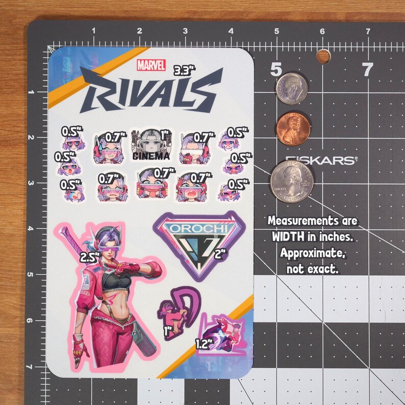 Marvel Rivals Psylocke (formula R Skin) Sticker Sheet - Etsy