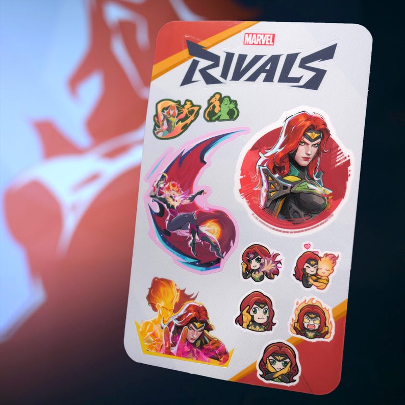 Marvel Rivals Phoenix (jean Grey) X-men Sticker Sheet - Etsy
