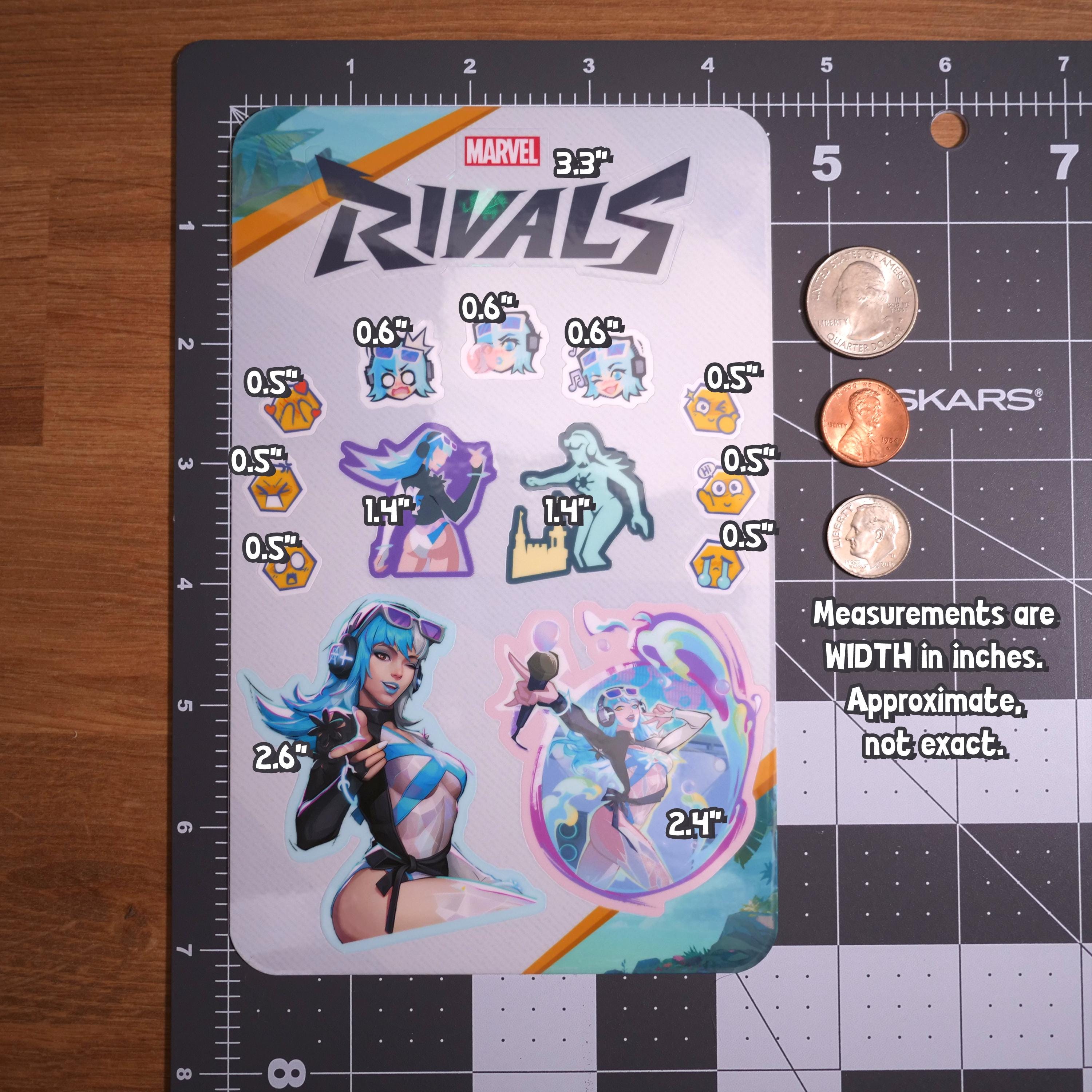 Marvel Rivals Summer Skins Sticker Sheets (psylocke, Luna Snow, Thor ...