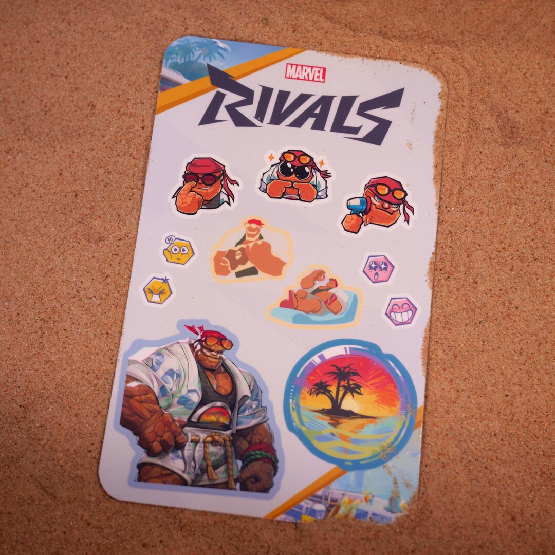 Marvel Rivals the Thing Summer Skin Sticker Sheet - Etsy