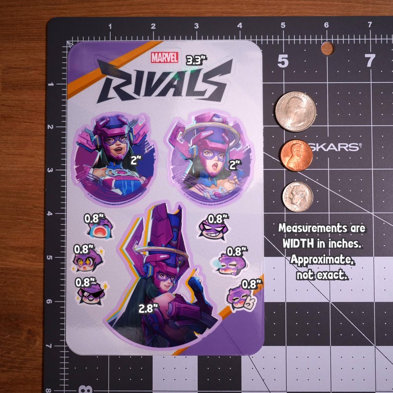 Marvel Rivals Galacta Sticker Sheets - Etsy