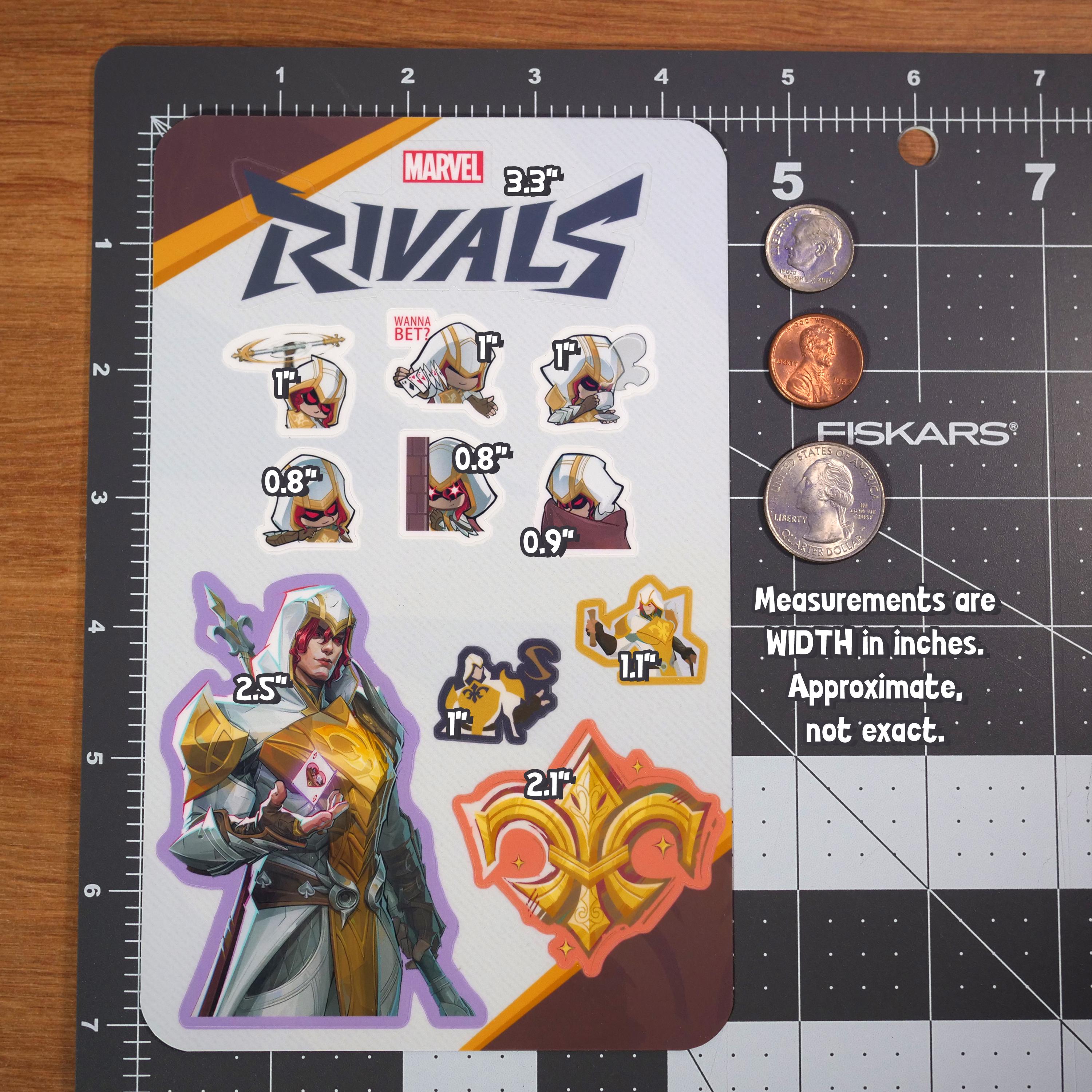 Marvel Rivals Gambit (thieves Guildmaster Skin) Sticker Sheet - Etsy