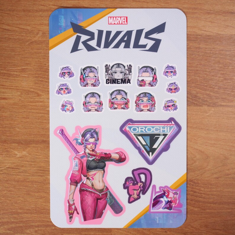 Marvel Rivals Psylocke (formula R Skin) Sticker Sheet - Etsy