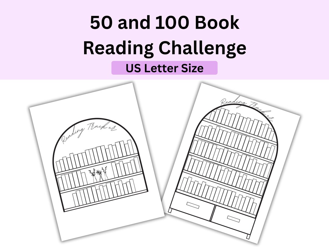 2026 Reading Challenge Printable Rounded Bookshelf Tracker - Etsy UK