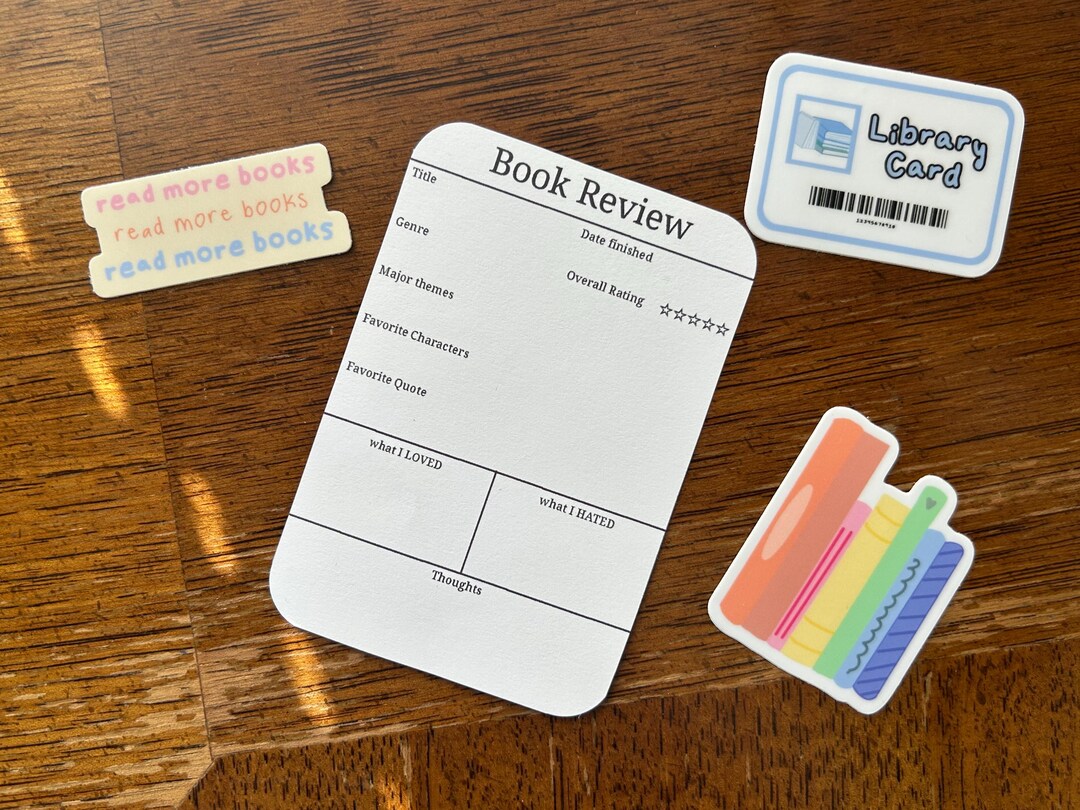 Book Review Bookmark Printable PDF | Mini Annotation Cards | Printable ...