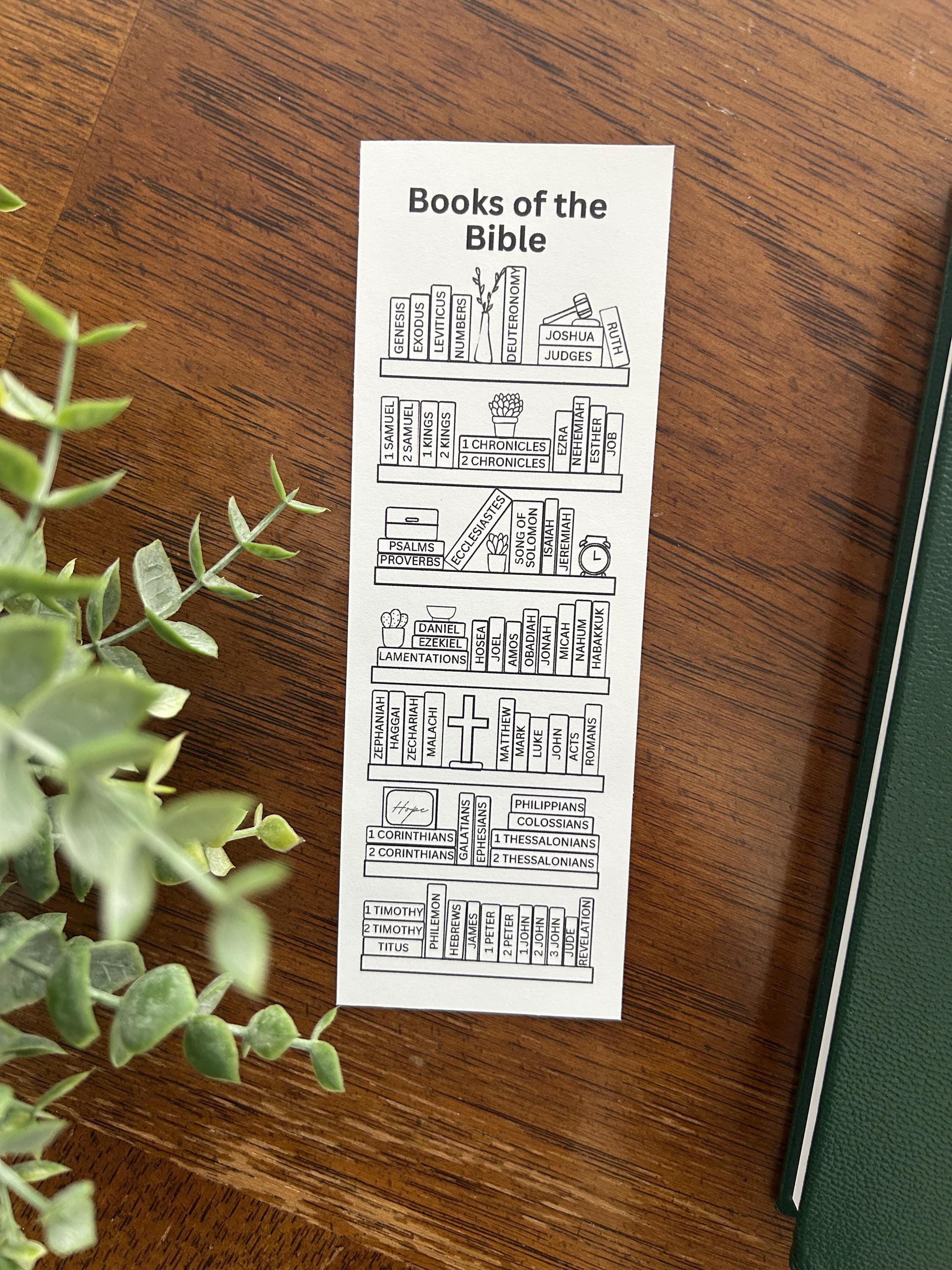 Printable Books of the Bible Bookmarks: Bible Bookshelf, Old Testament ...