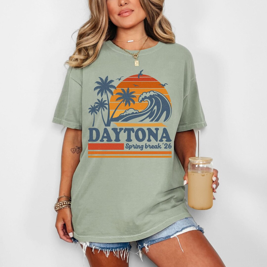 Daytona Florida Spring Break 2026 Shirt, Retro Beach T Shirt, Daytona ...
