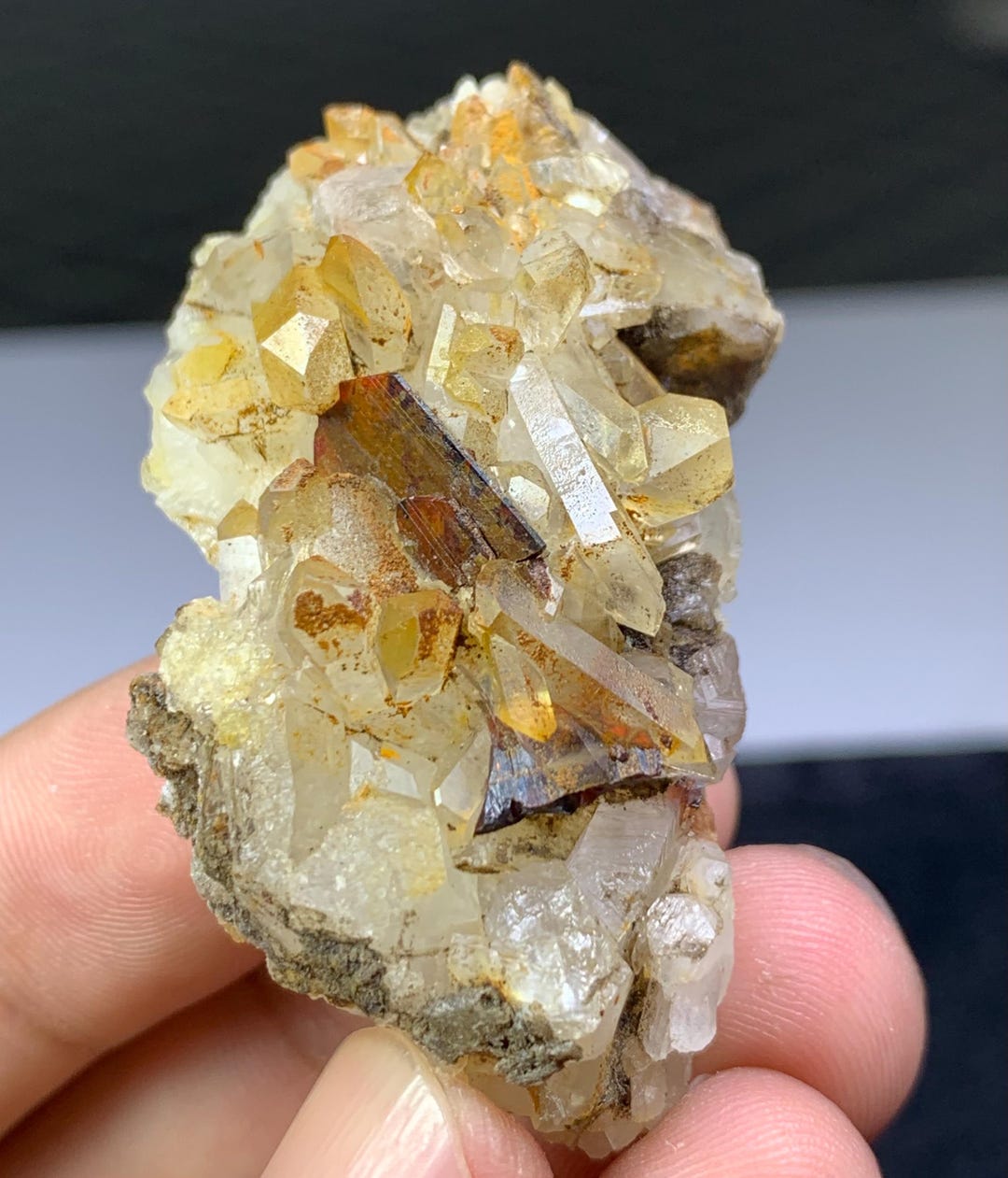 Rare Brookite Crystal on Matrix With Quartz From Pakistan/ Calming ...