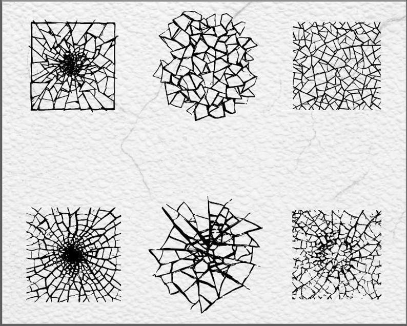 Shattered Glass SVG PNG Bundle, Cracked Window Cut Files, Distressed ...