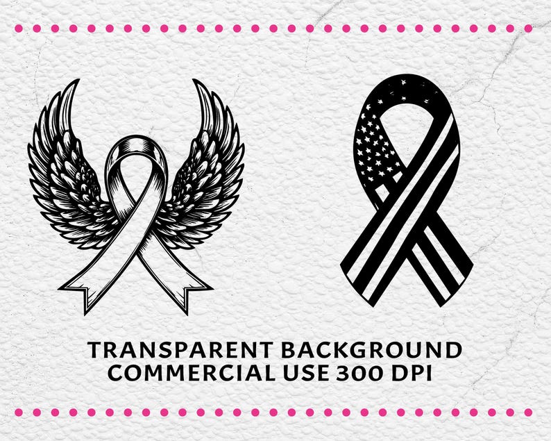 Awareness Ribbon Silhouette SVG PNG Bundle, Support Ribbon Clipart - Etsy