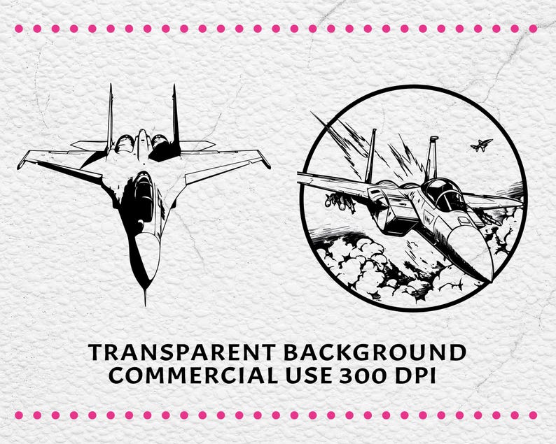 Jet Fighter SVG Bundle: Military Aircraft Clipart, Cricut Vector ...