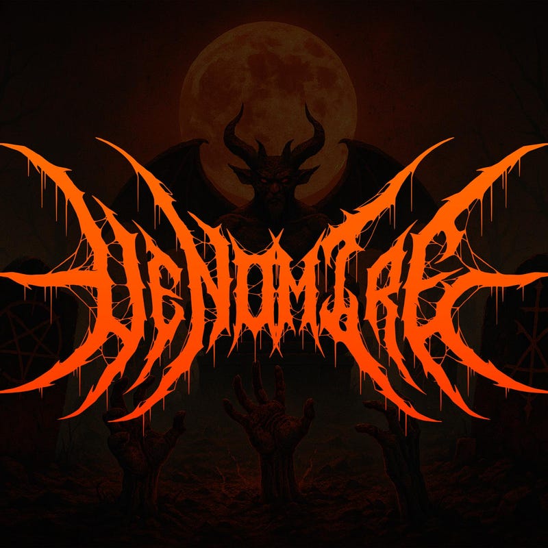 Metal Band Girl Font - Etsy