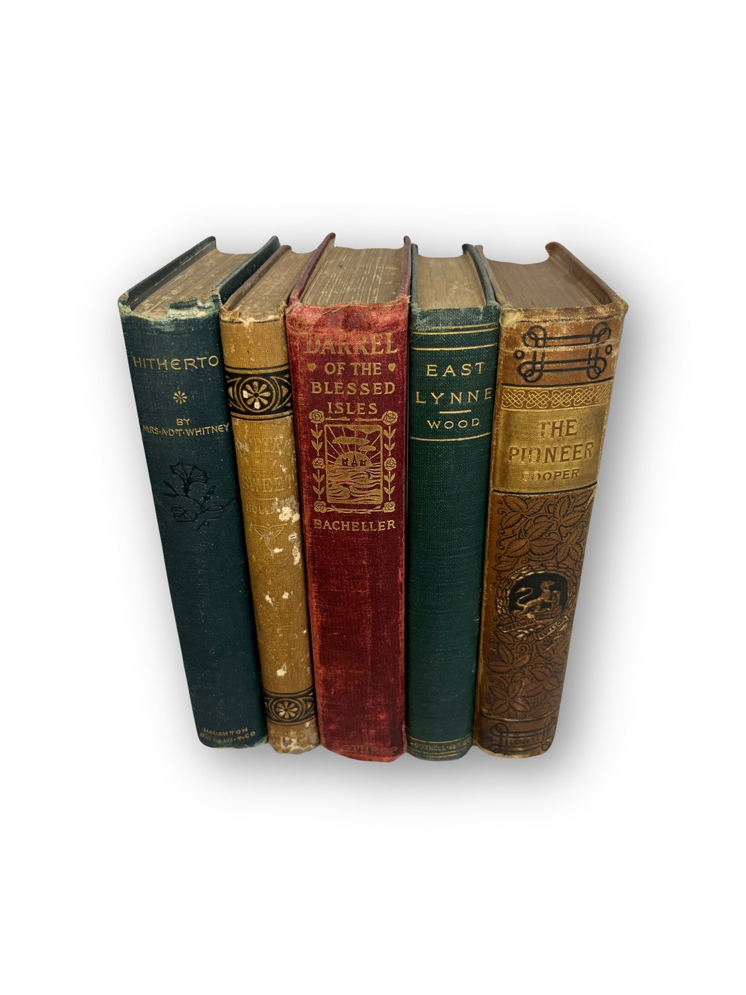 1875-1935 Instant Antique Library Collection of Five Primary Color ...