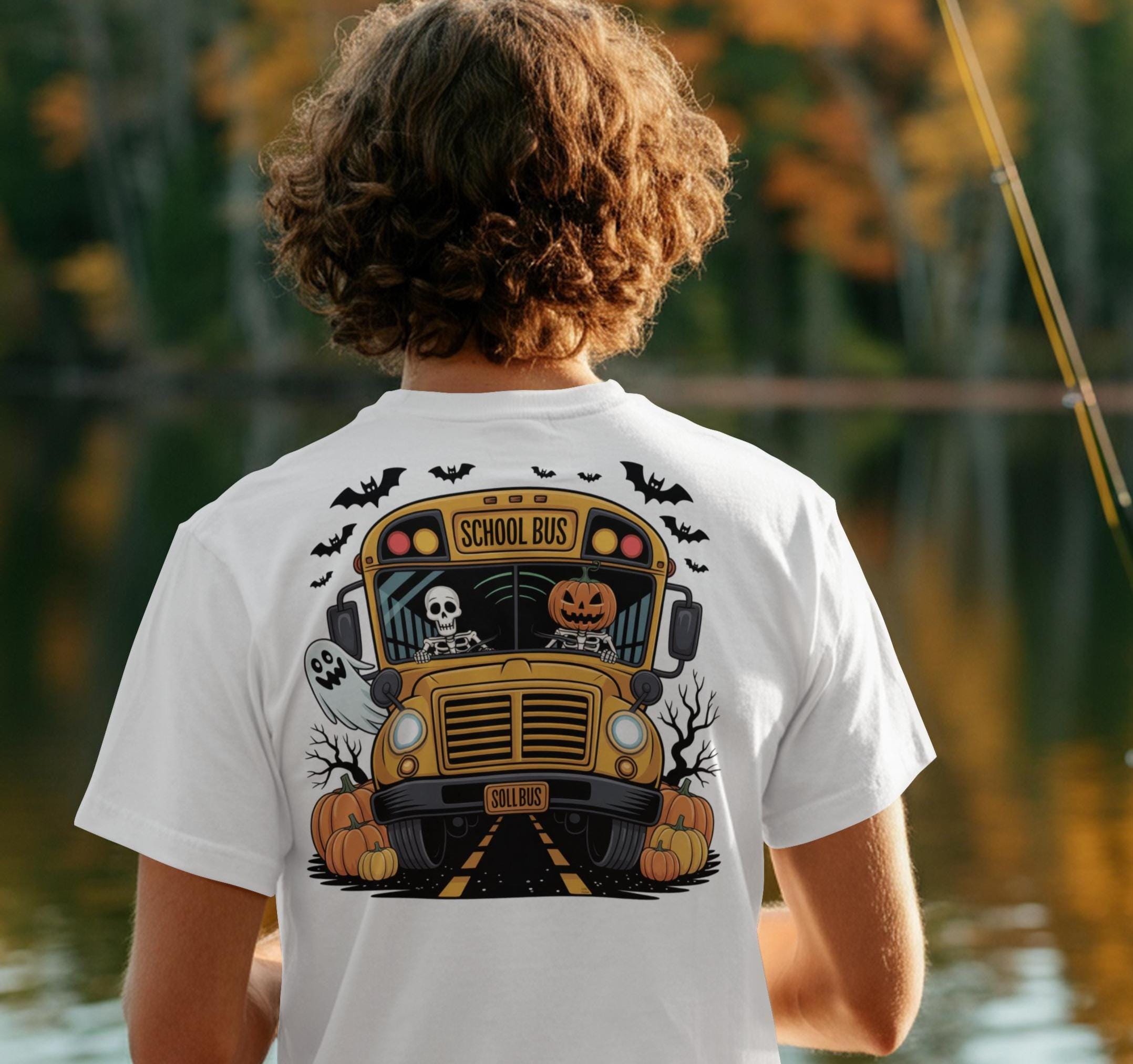 Halloween Bus Driver PNG, Spooky School Bus Clipart, Pumpkin Head Bus ...