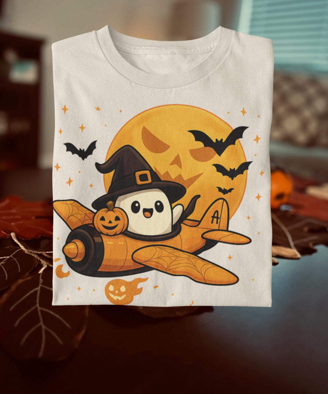 Halloween Jet PNG, Cute Ghost Clipart, Spooky Airplane Art, Witch ...