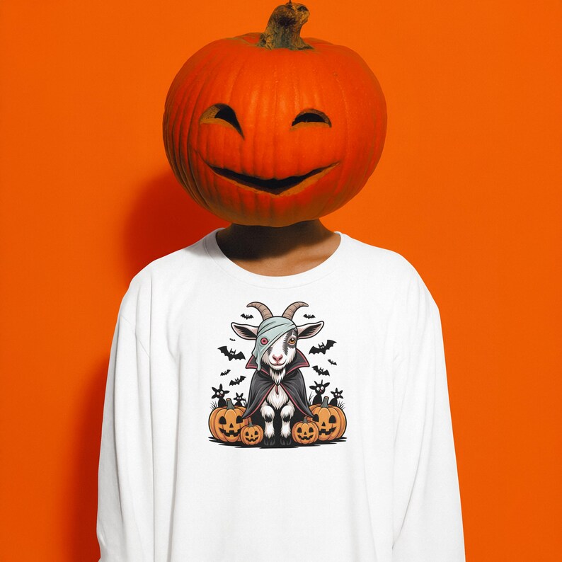 Halloween Vampire Goat PNG, Zombie Ghost Goat Clipart, Funny Farm ...