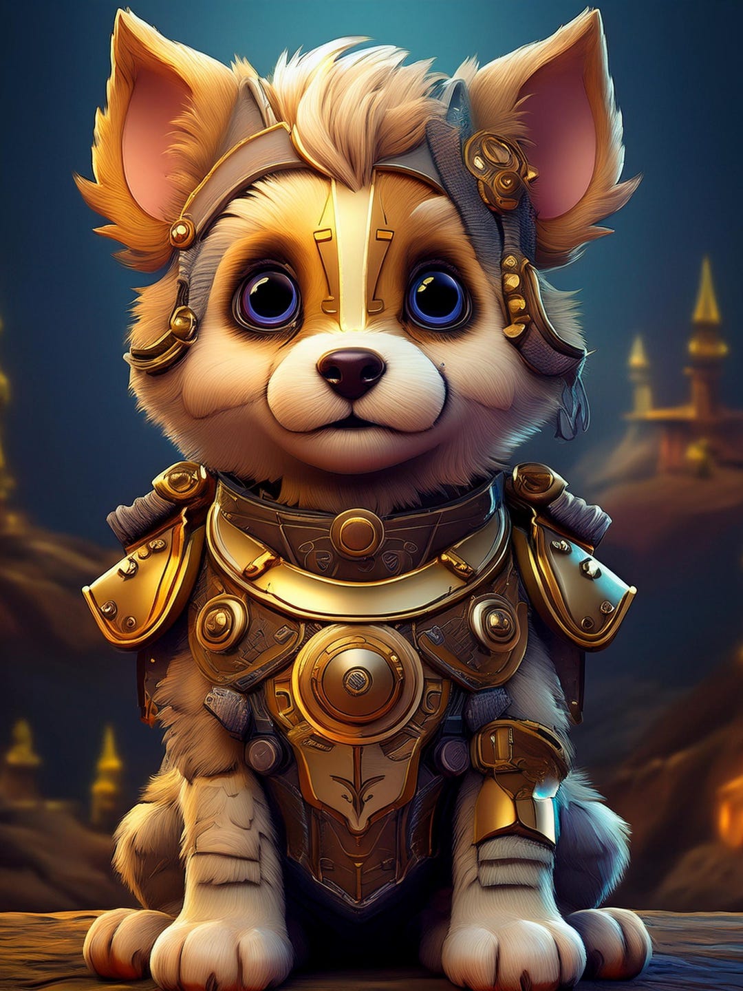 Steampunk Puppy Knight - Digital Download - Etsy