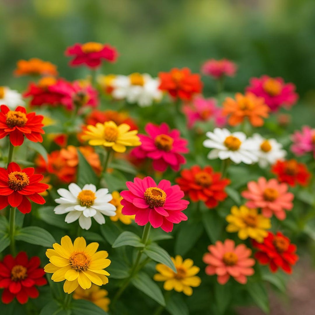 100 Profusion Mix Zinnia Seeds, Colorful Annual Flower, Easy Garden ...