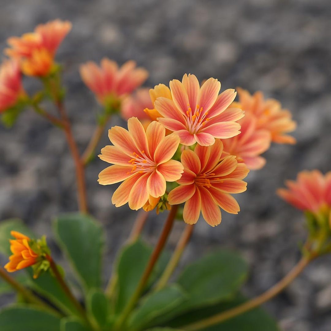 Lewisia Rainbow Mix Succulent: Cold Hardy Rock Garden Starter Plant - Etsy