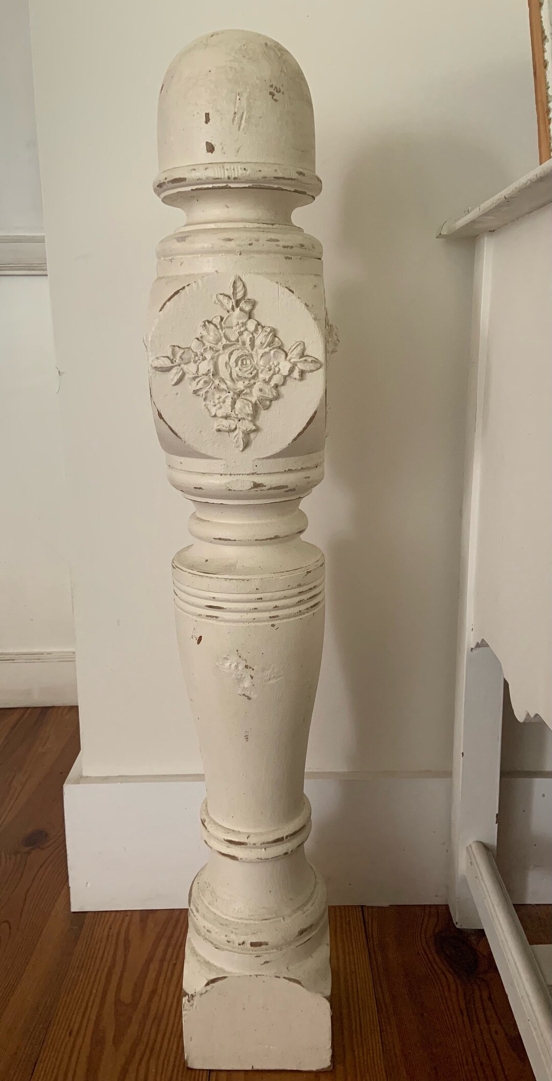 Antique Architectural Salvage Newel Wood Post Column - Shabby Chic ...