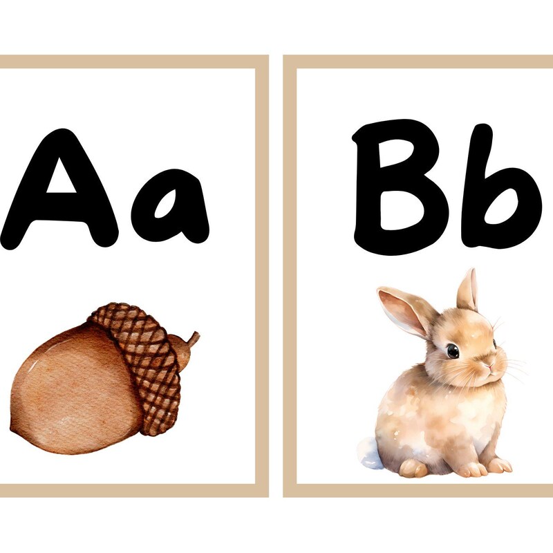 Woodland Alphabet - Etsy