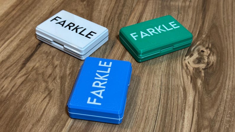 3D Print File, Farkle Travel Game Box With Rules, Magnetic Latch ...