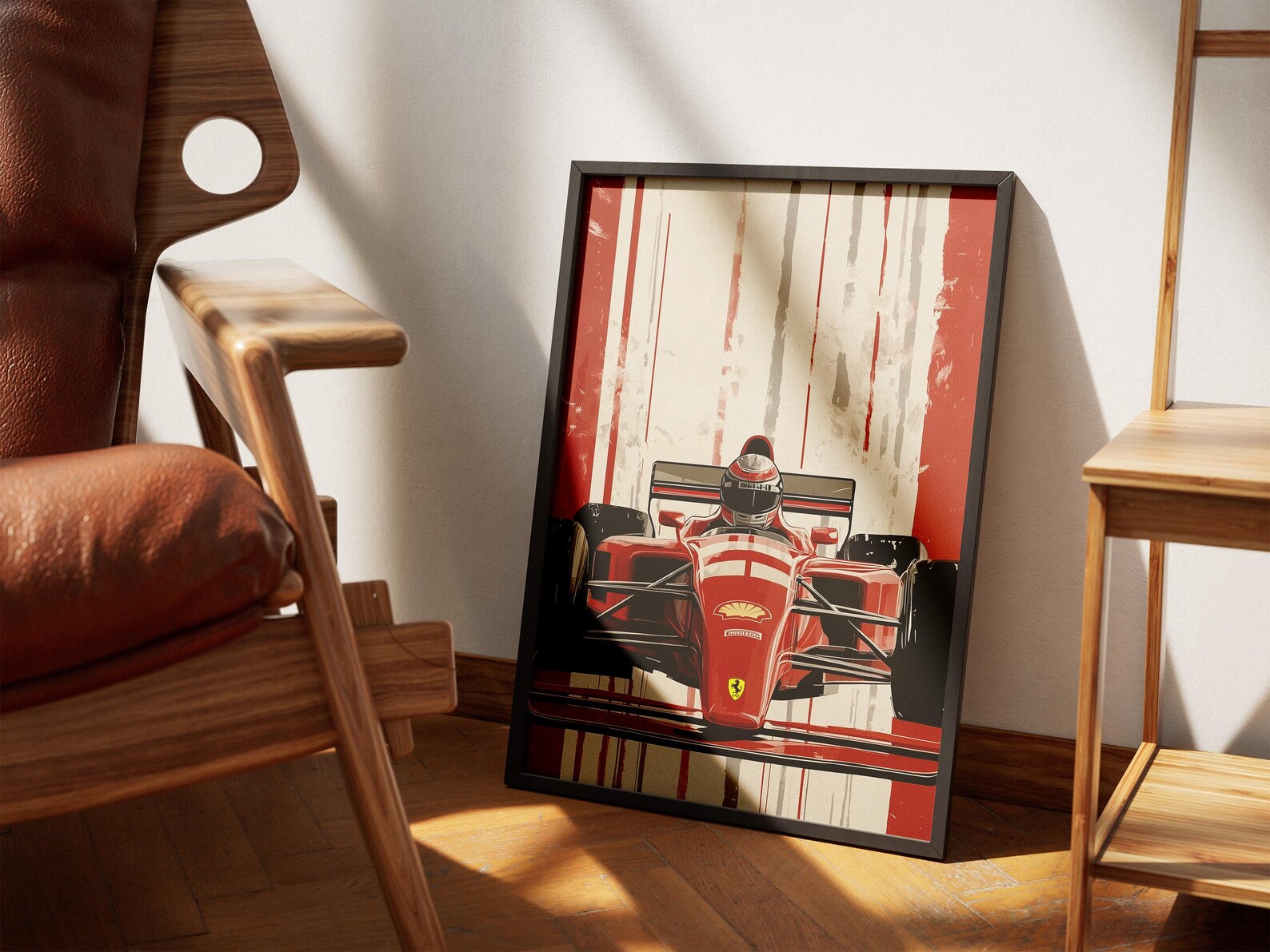 Formula 1 Ferrari Racing Car Poster, F1 Matte Vertical Wall Art ...