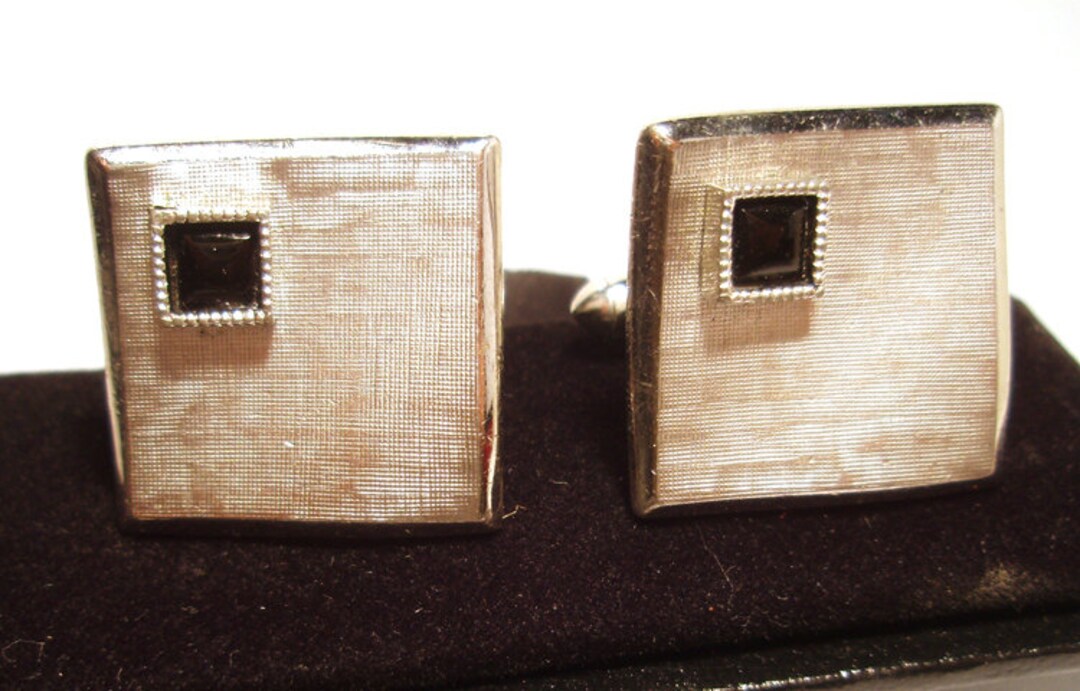 Cufflinks - Swank - Vintage From the 1950s Rectangle Modern Style ...