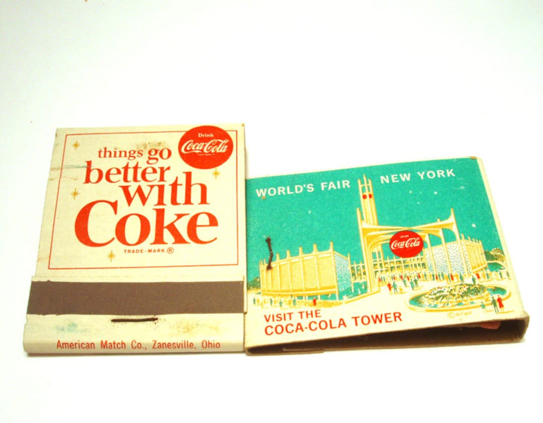 Coca-cola 1965 New York Worlds Fair Coke Match Books Original Find One ...