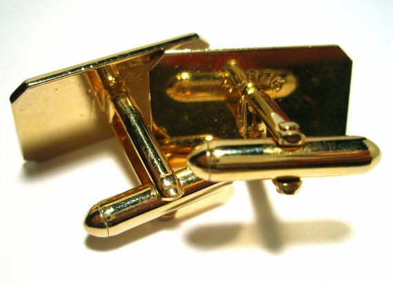 CuffLinks - Swank - Vintage from the 1950s REctangle … - Gem