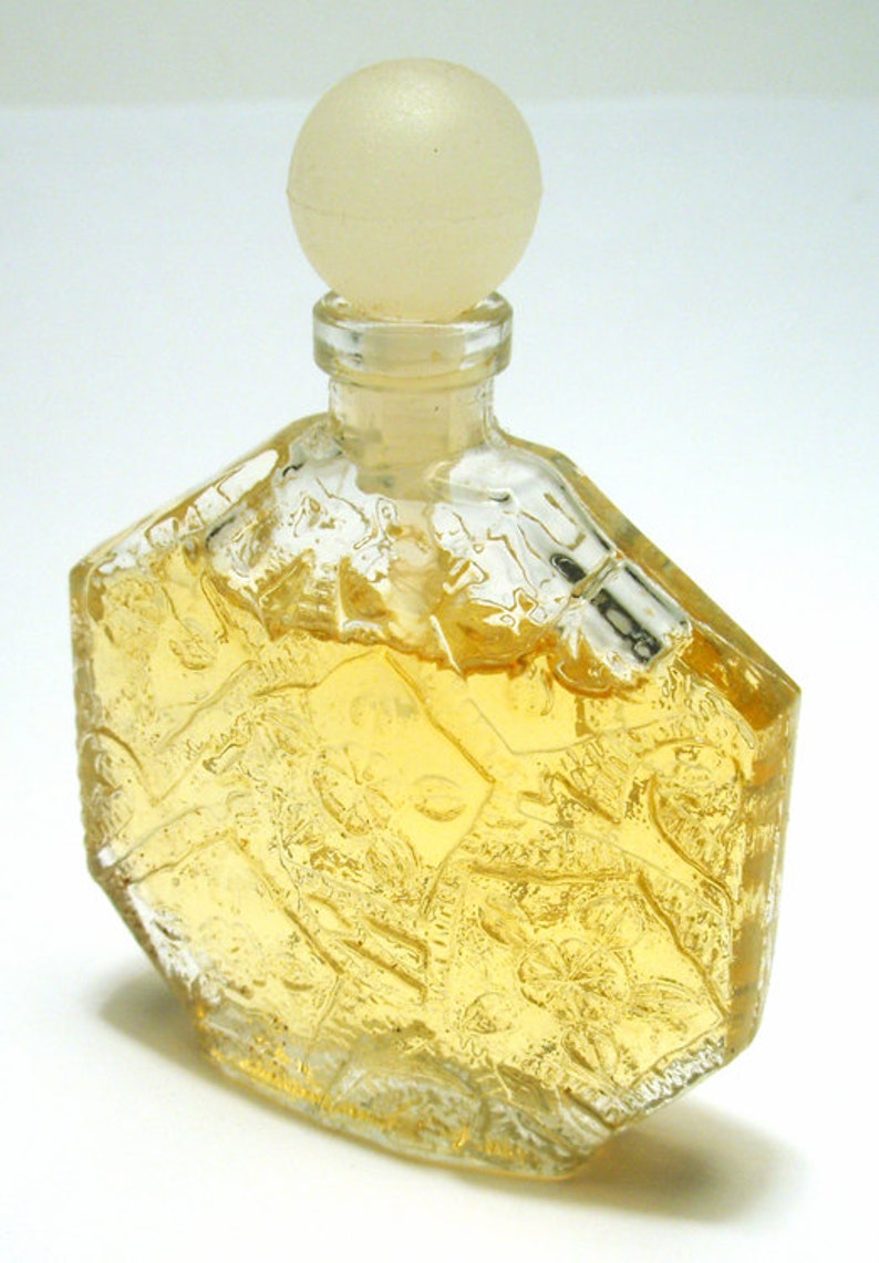 Cute Little Miniature Ombre Rose Glass Perfume Bottle Clear Filled With ...