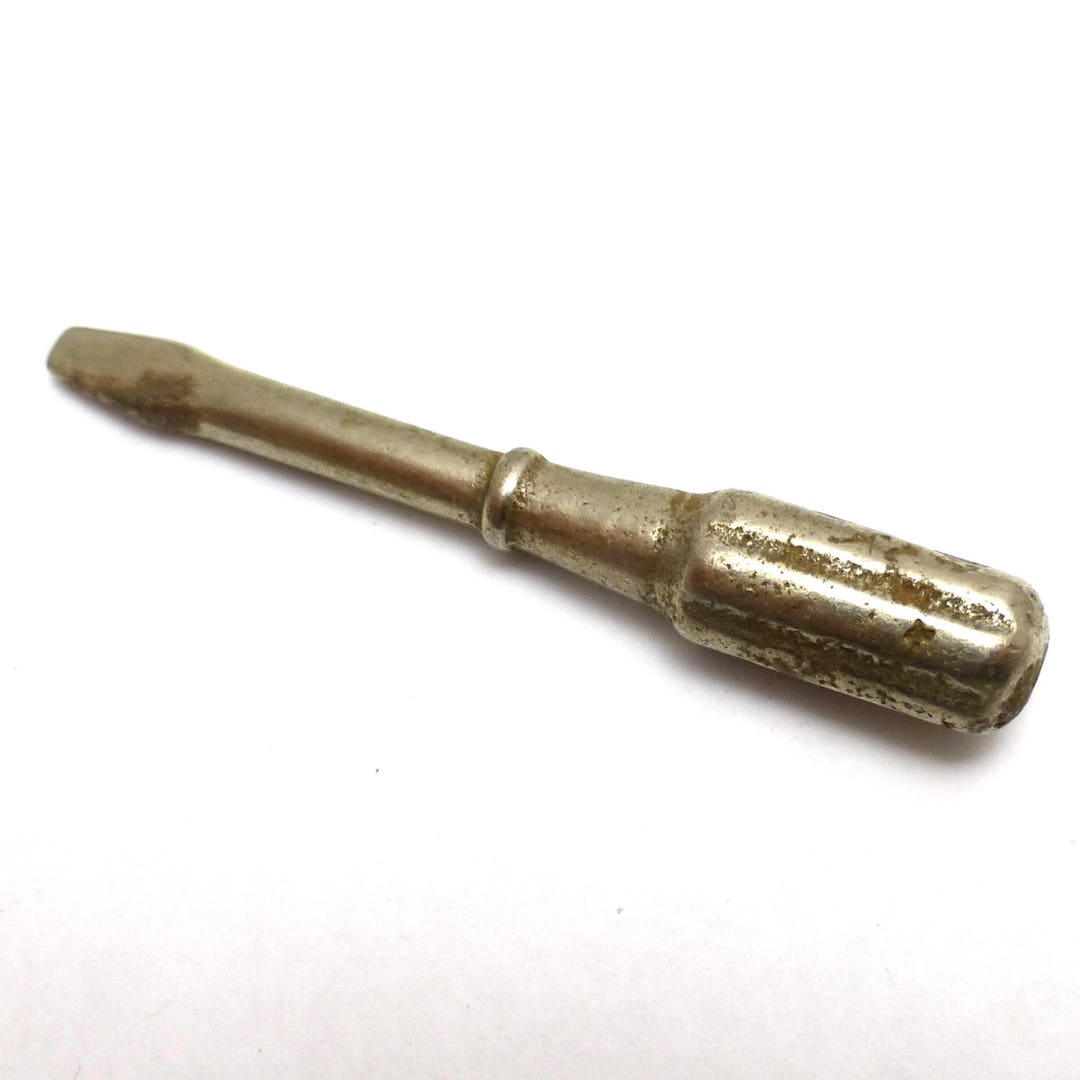 Weird Little Miniature Screw Driver Cast Metal Vintage Collectible ...