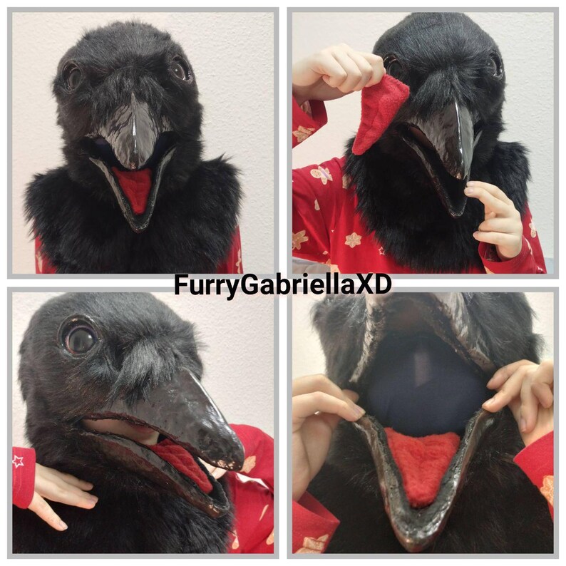 Raven Fursuit. Crow. Ready to Purchase. Realistic. Furry. Fursuit ...