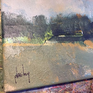 Abstract Landscape Painting by Paul Bailey: Park Study - Etsy