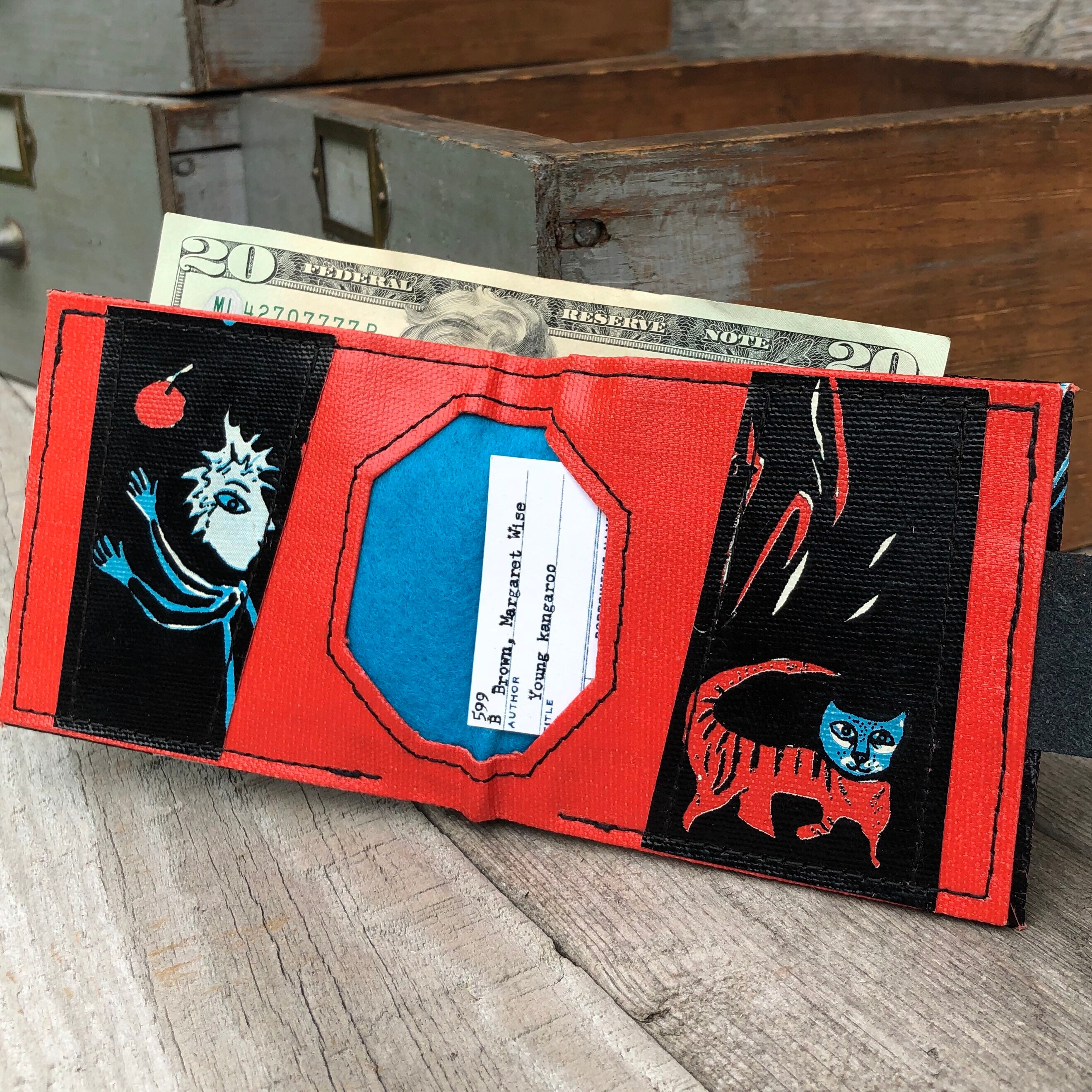 Book Cover Wallet Bi-fold Recycled Book Gender Neutral | Etsy