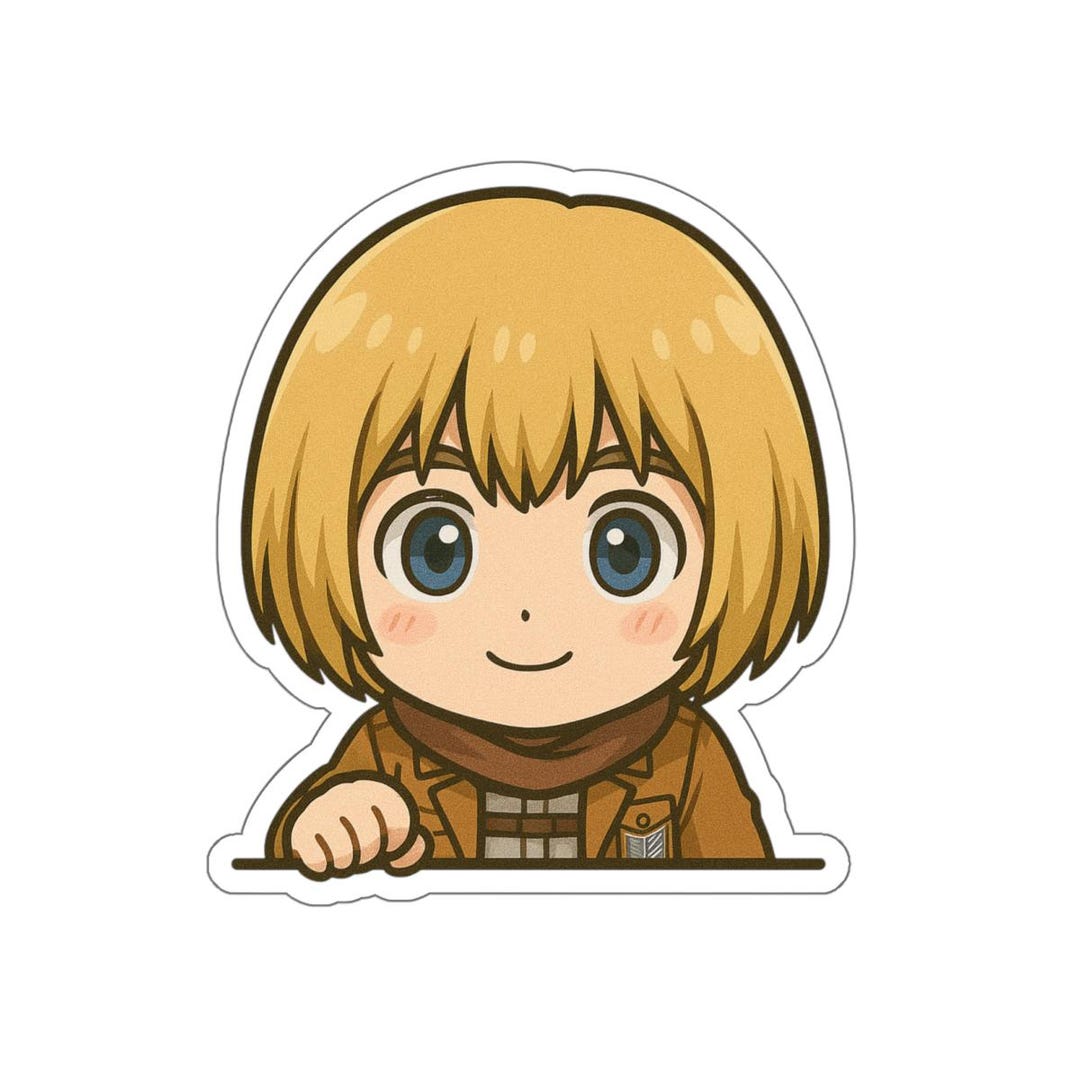 Armin Arlert Car Peeker Die-cut Stickers, Cute Stickers for Laptops ...