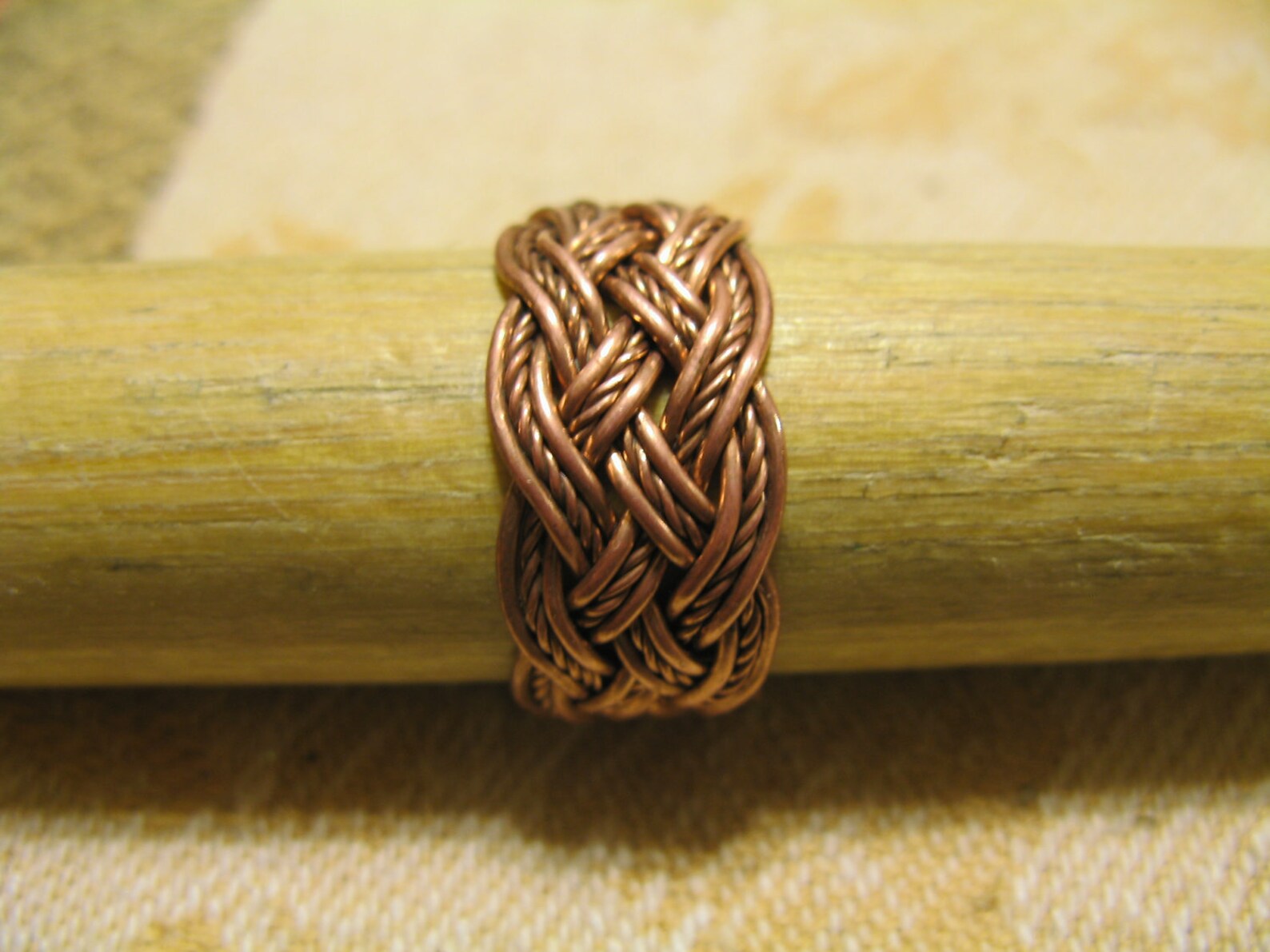 Hand-tied Copper Wire Turks Head Knot Ring With a Twist - Etsy