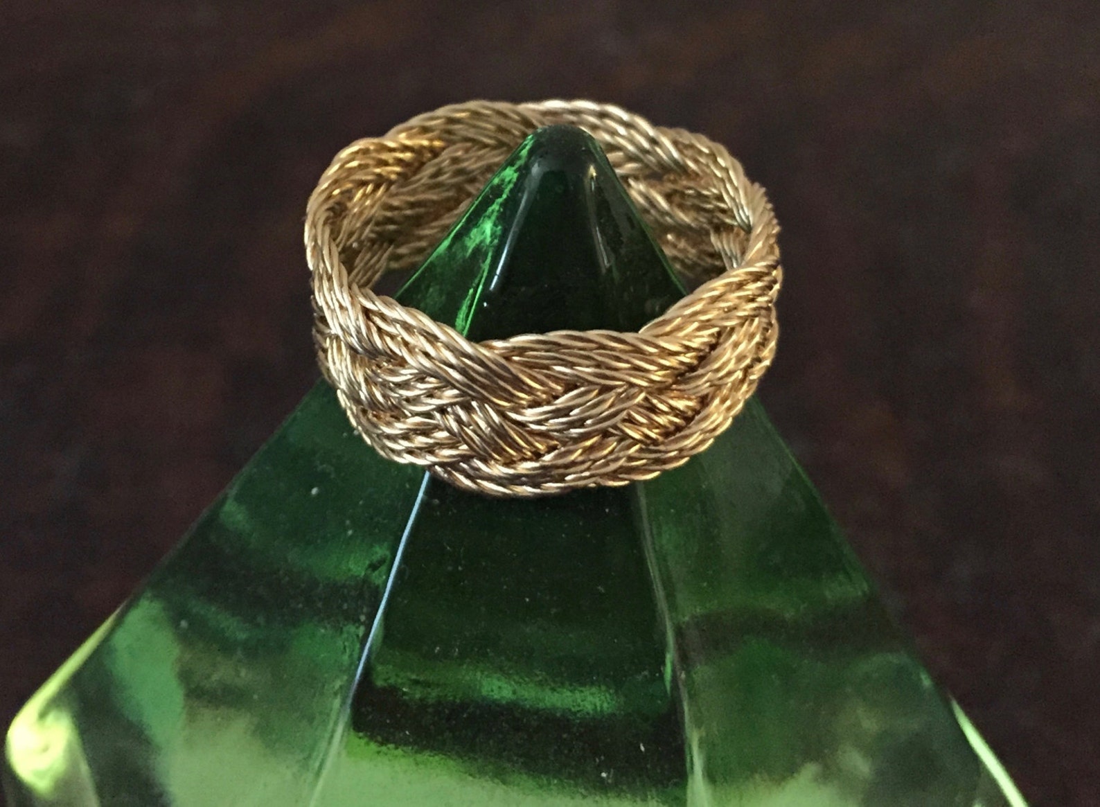 Hand-tied Twisted Gold-filled Turks Head Knot Ring - Etsy