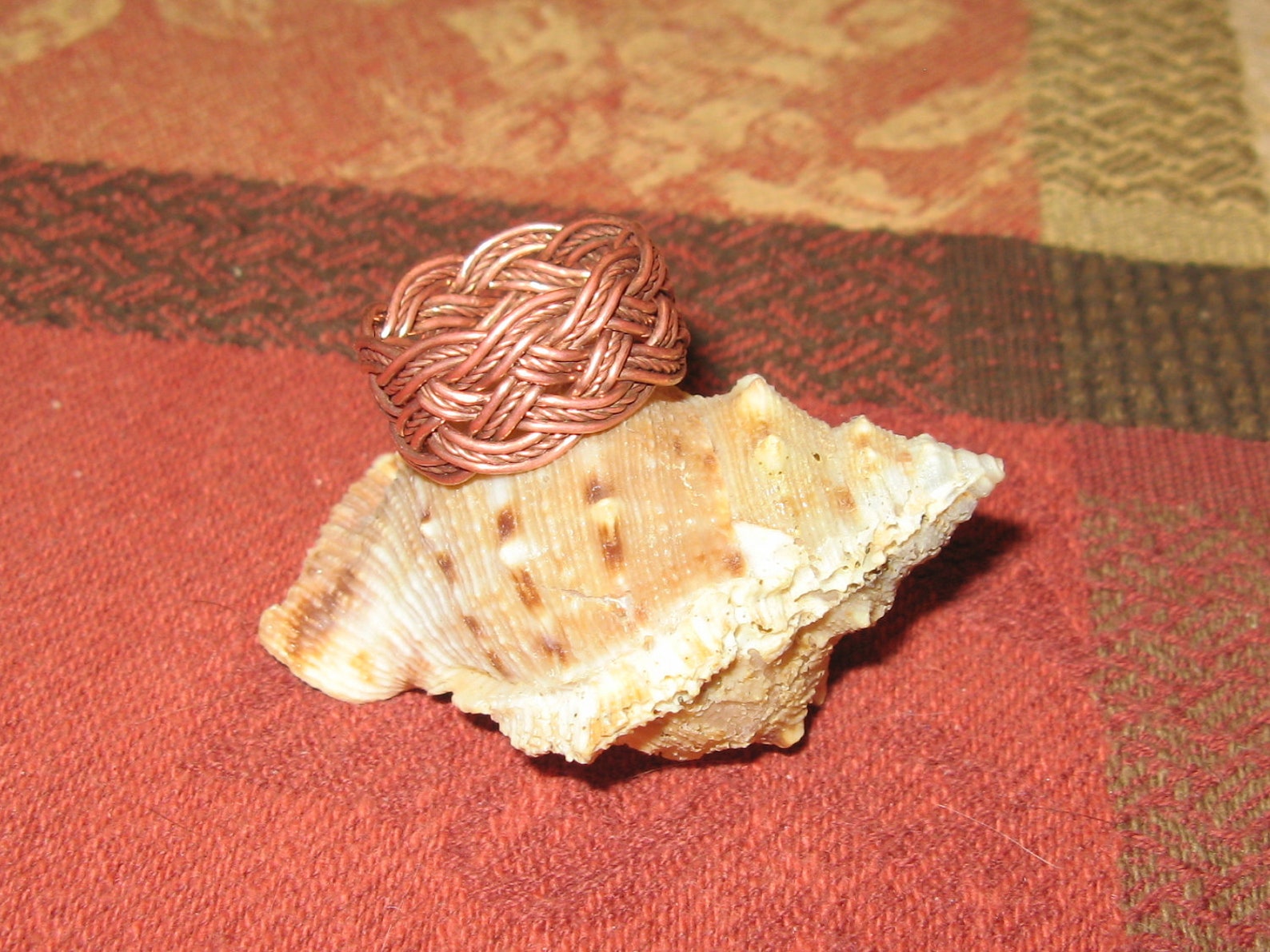 Hand-tied Copper Wire Turks Head Knot Ring With a Twist - Etsy