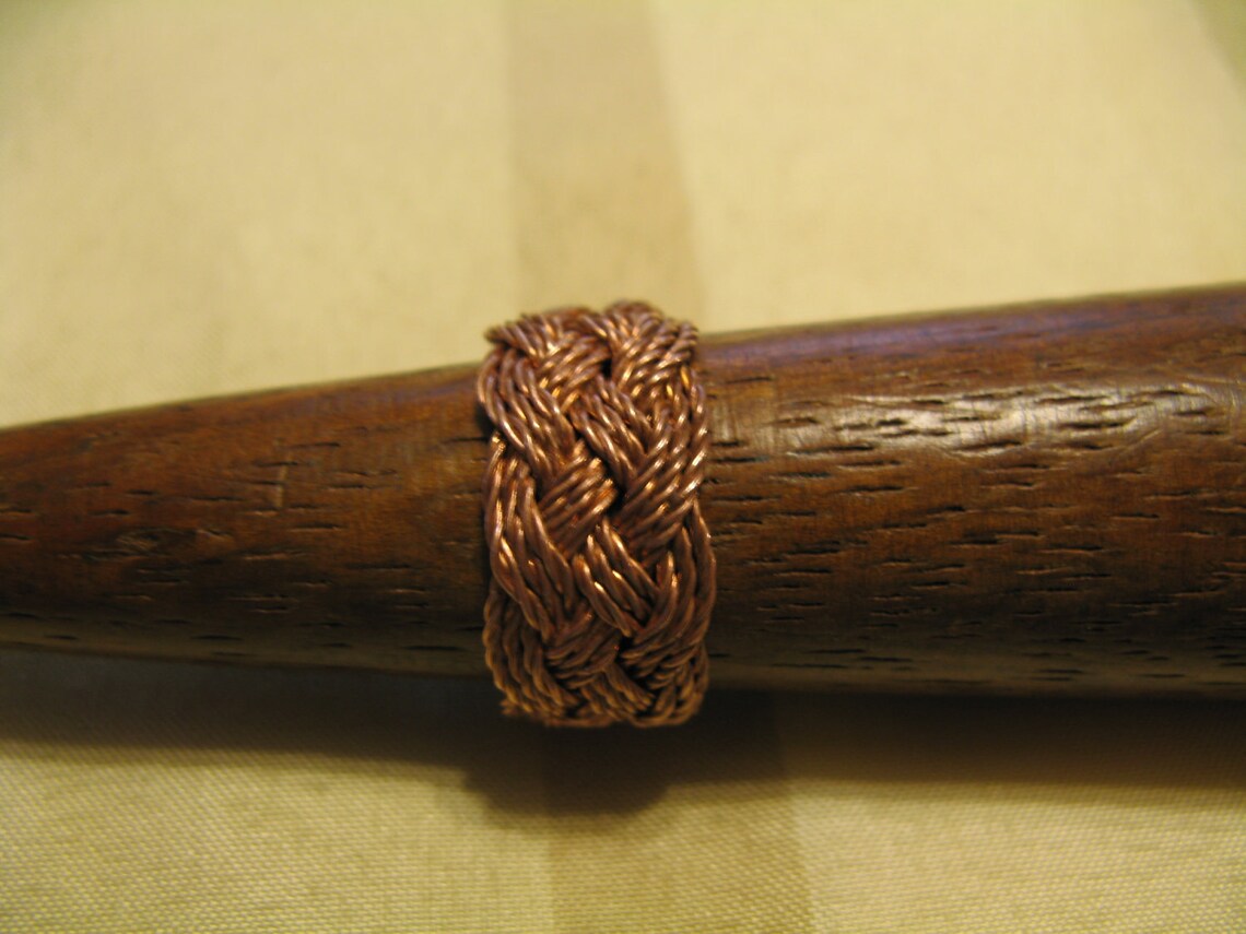 Hand-tied Twisted Copper Wire Turks Head Knot Ring - Etsy Australia