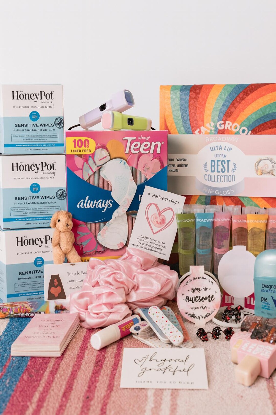 First Period Kit for Girls – Tween Menstrual Gift Set – Bright Bloom ...