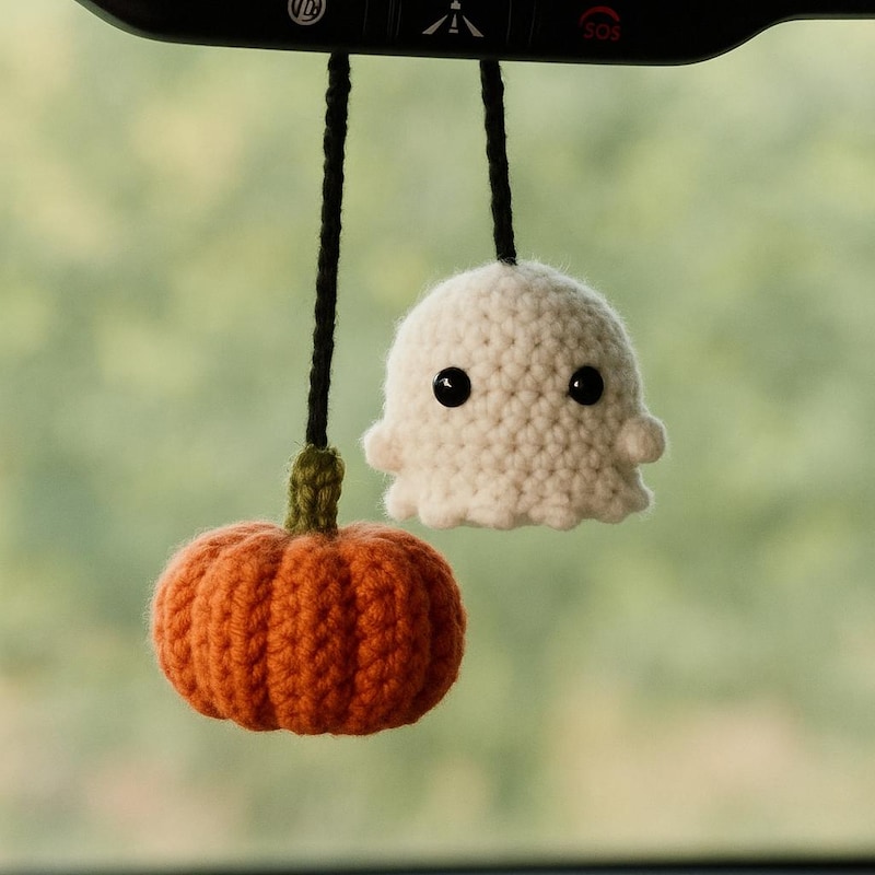 Knitted Ghost Charms - Etsy