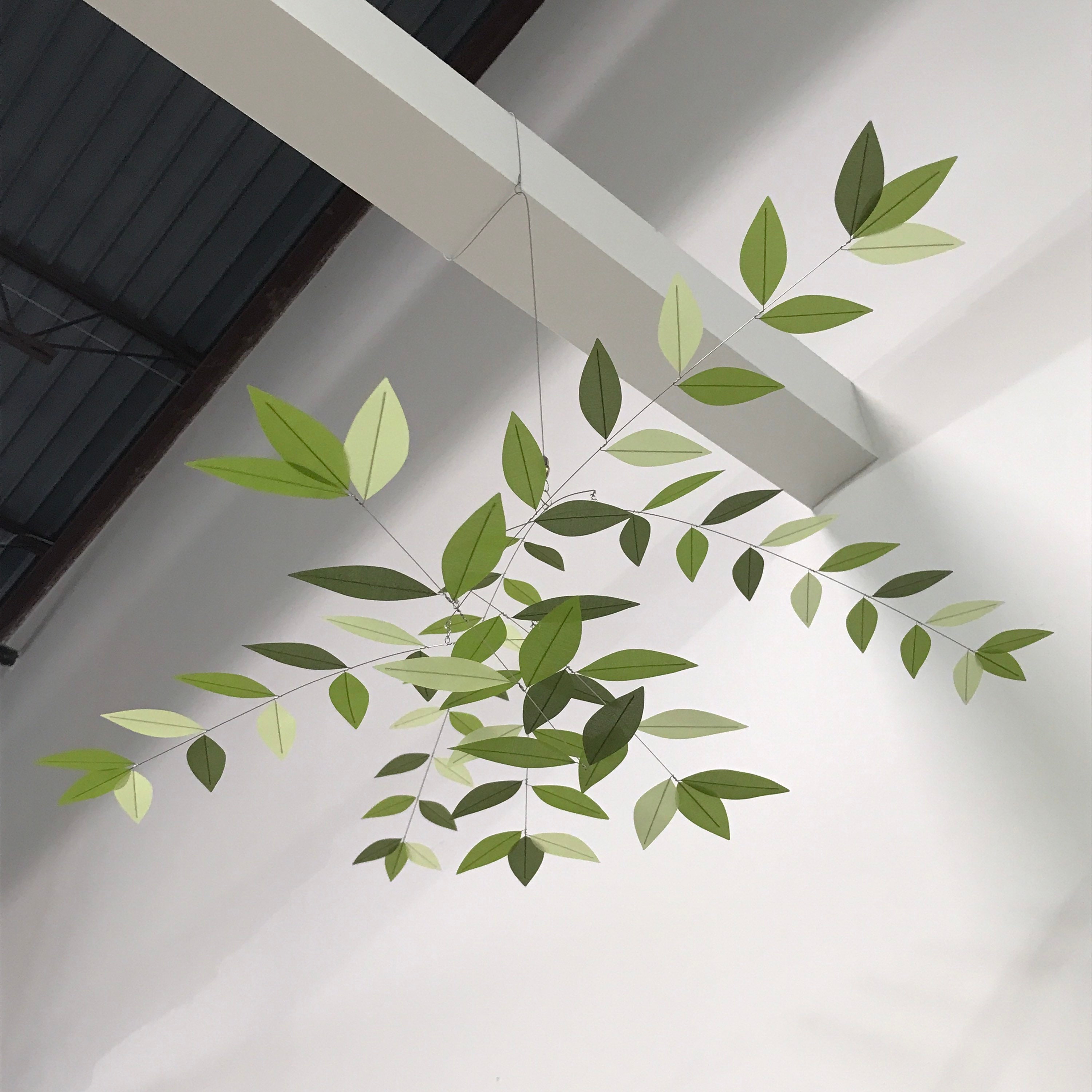 Green Leaves Mobile for Biophilic Themed Decor - Etsy