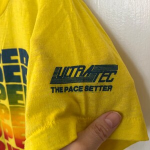 Vintage Single Stitch Bright Yellow Ultratec Super Print T-shirt - Etsy