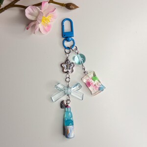 Kawaii Japanese Soda Ramune Keychain/bag Charm, Aesthetic Y2K Beaded ...