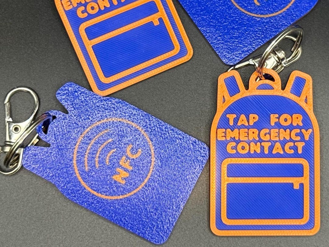 Kids Backpack Emergency Contact NFC Tag - Back to School Safety ...