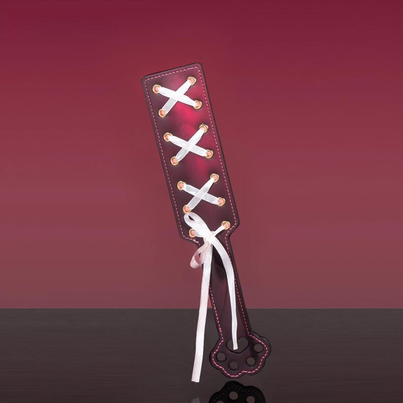 Color Changing Leather Flogger - Thermochromic Whip and Paddle Set ...