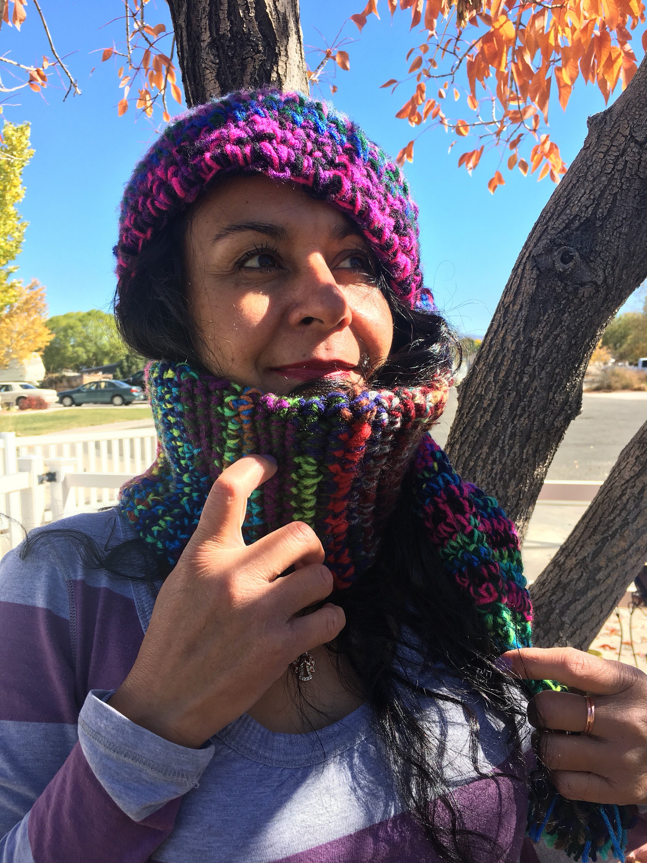 Extra Long Multicolored Stocking Hat - Etsy