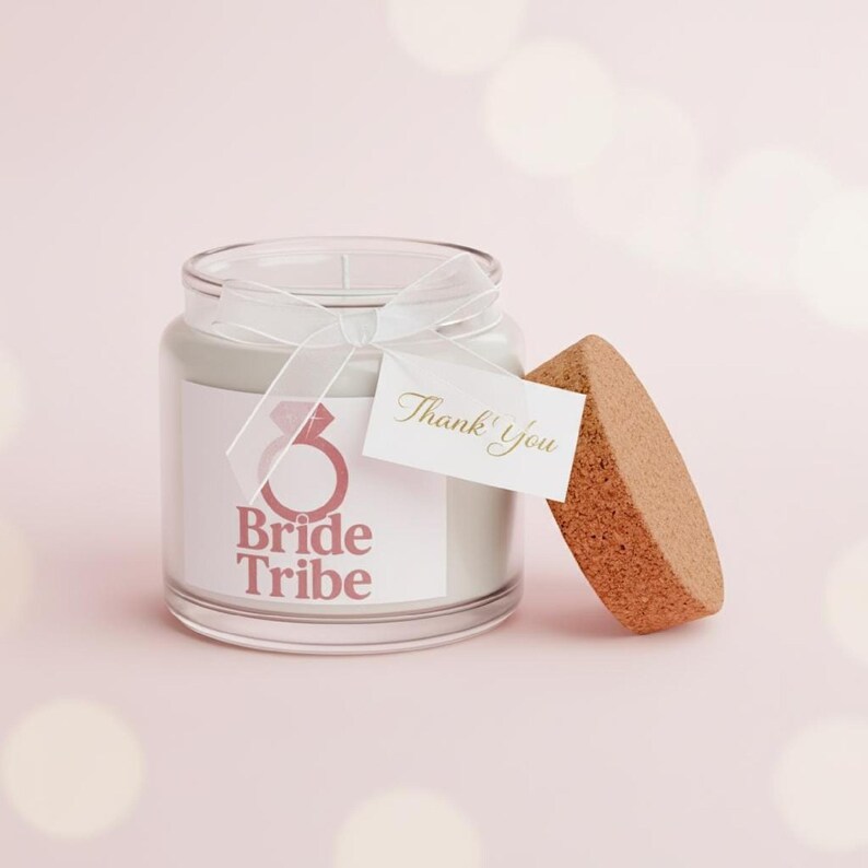 Bride Tribe Gift Box | Bridesmaid Proposal Set | Pink Spa Gift | Candle ...